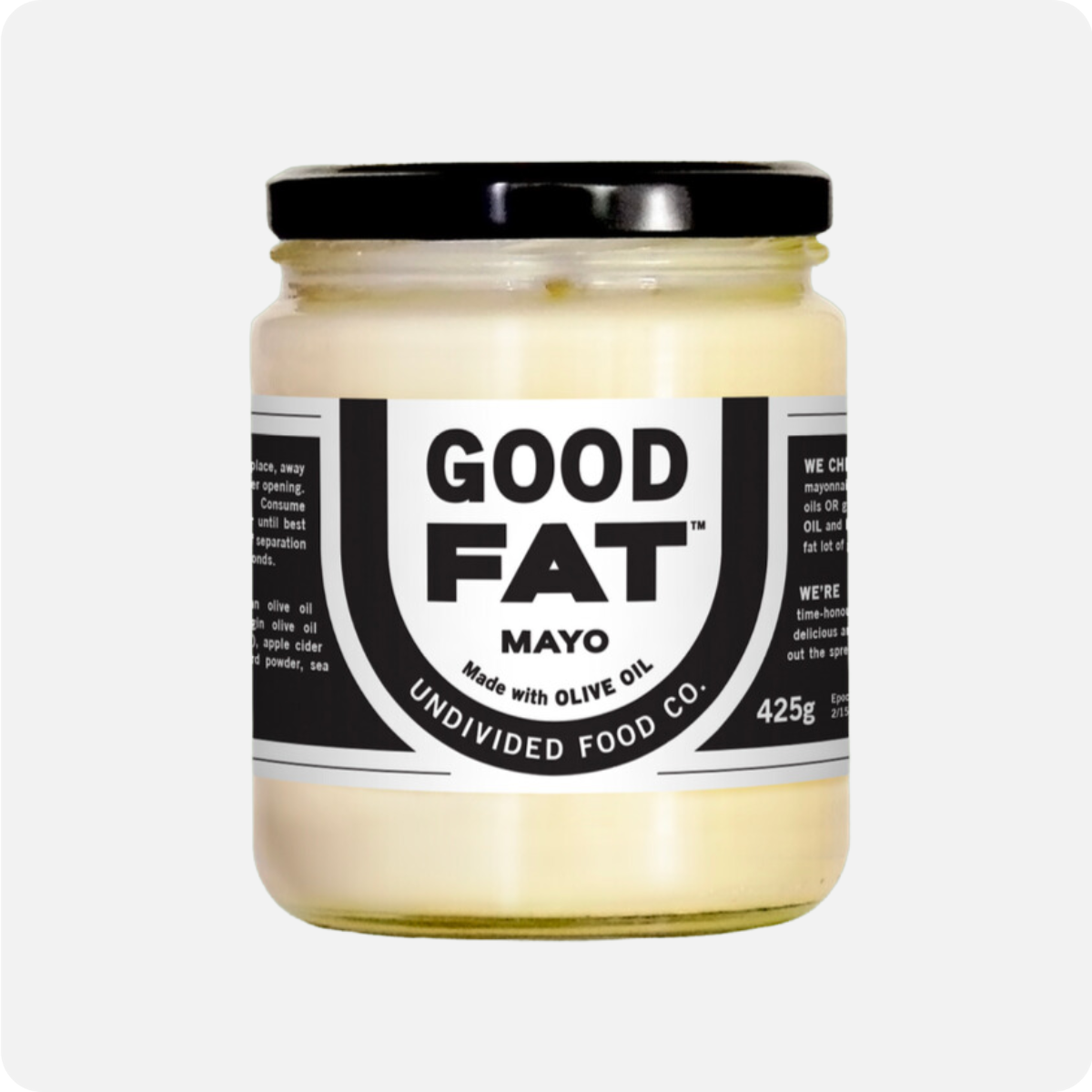 Undivided Food Co Good Fat Mayonnaise