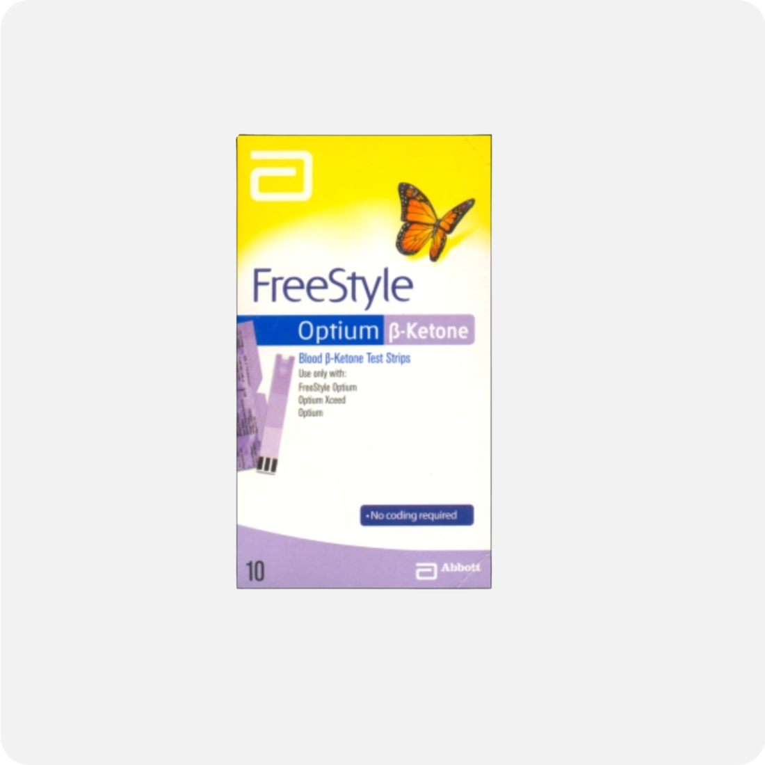 Abbott ketone blood test strips (10)